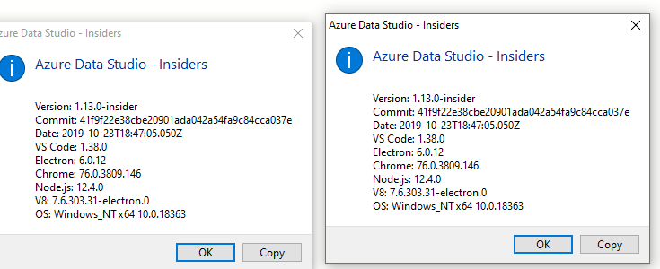 Windows ZIP - Insiders build version outdated · Issue #7960 · microsoft/azuredatastudio · GitHub