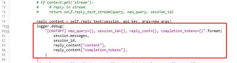 chat_gpt_bot.py里这段代码怎么完美跳过没有执行屏幕输出？ · Issue #1489 · zhayujie/chatgpt-on-wechat · GitHub