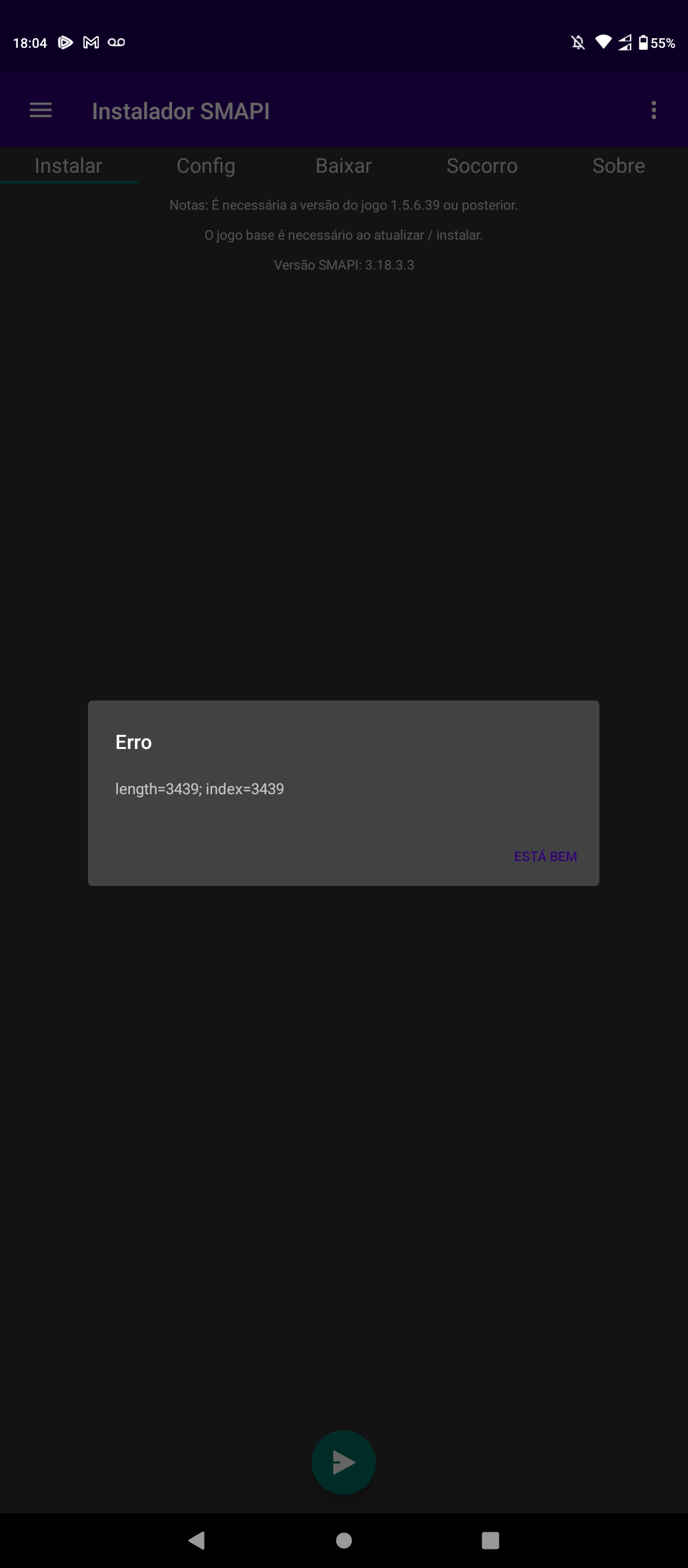 Não tá dando pra instalar o smapi · Issue #587 · ZaneYork/SMAPI-Android-Installer · GitHub