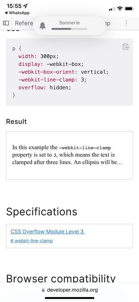 Issue With Webkit Line Clamp It Didnt Work With Latest Ios Version · Issue 14297 · Mdn 0983