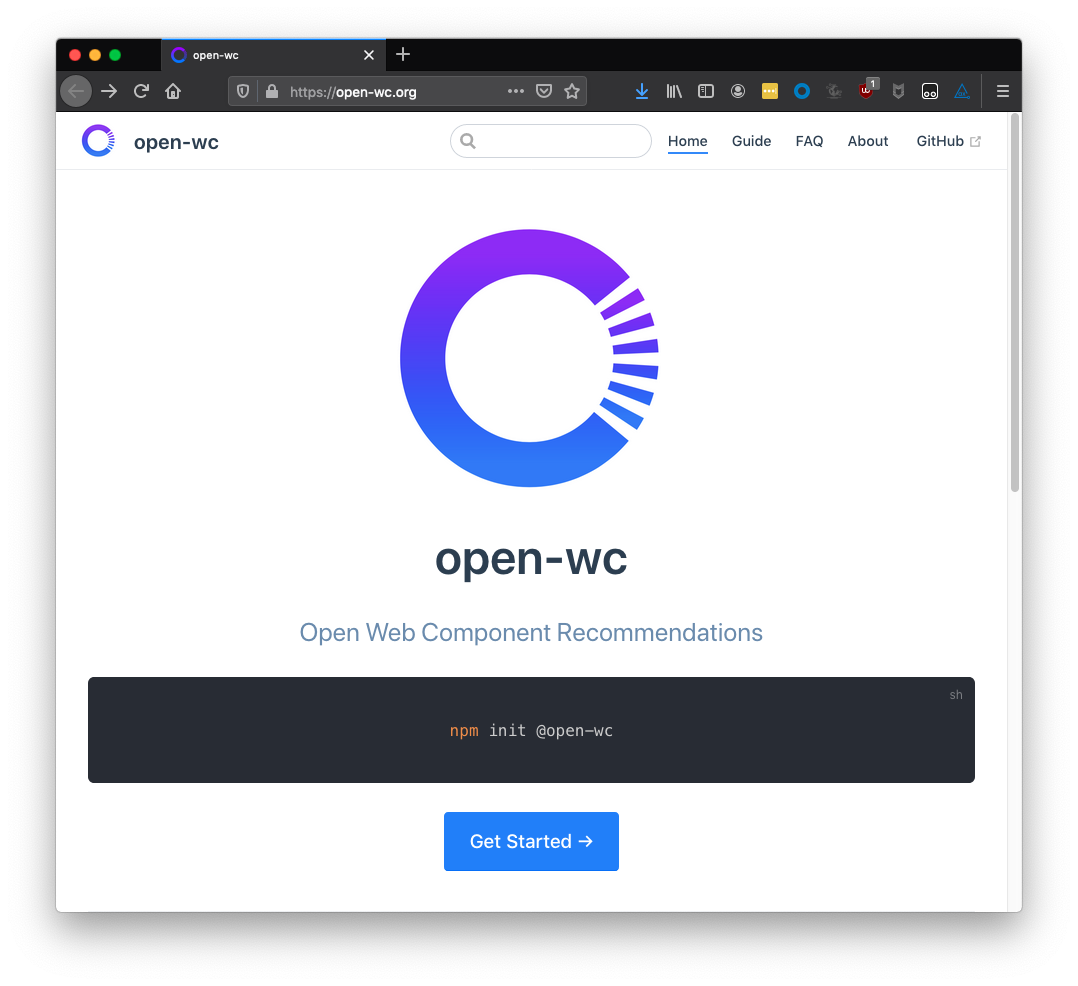 [docs] Make npm init @open-wc more prominent · Issue #867 · open-wc/open-wc · GitHub