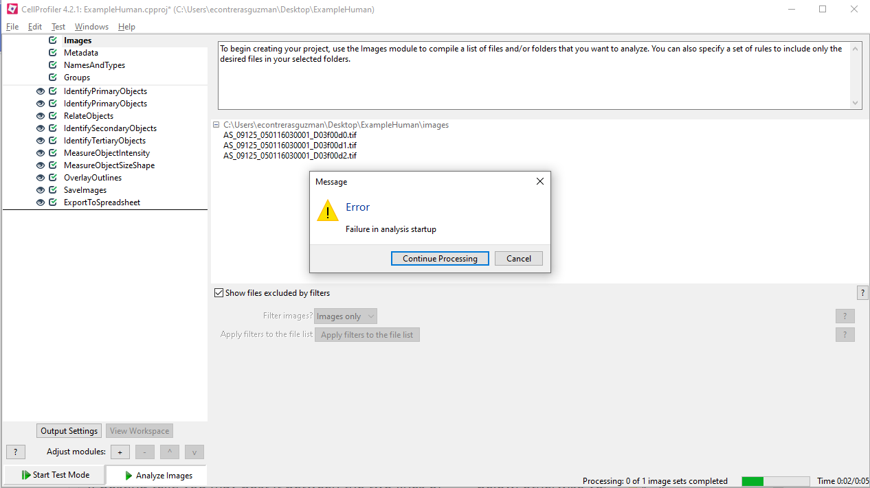 Failure in analysis startup/[Errno 13] Permission denied when installing from source · Issue ...
