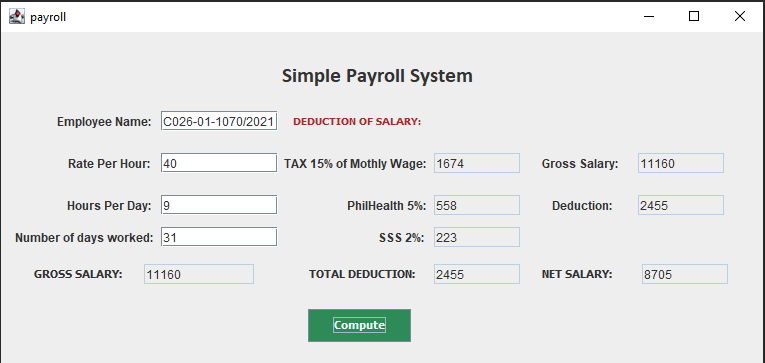 GitHub - j-rowlins/Payroll-system