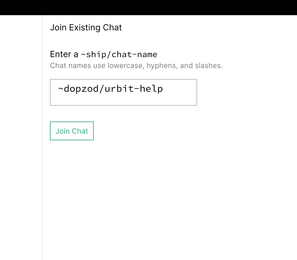 Client: Enter should submit the form when joining a chat · Issue #966 · urbit/urbit.org · GitHub