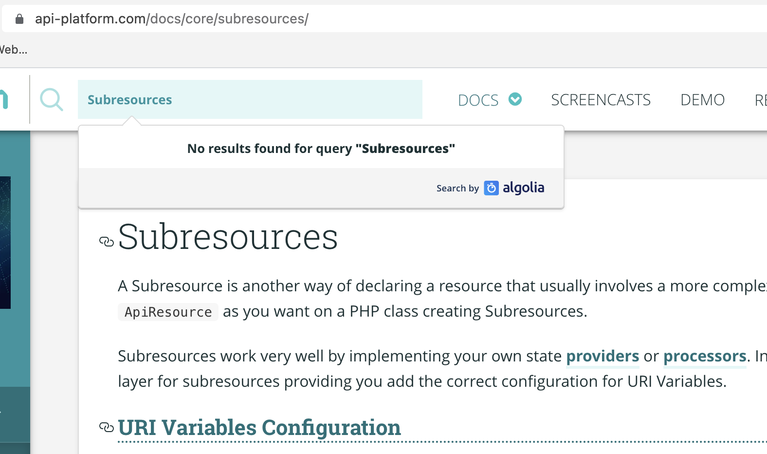 Search On Api Does Not Find Content · Issue 2257 · Api 5615