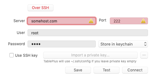 Connect over SSH on Port 222 fails · Issue #766 · TablePlus/TablePlus · GitHub