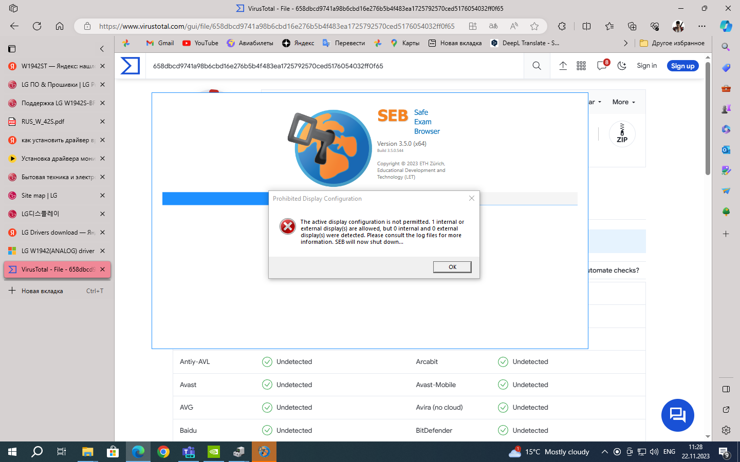Problem With Display 0 1 · Issue 718 · Safeexambrowser Seb Win