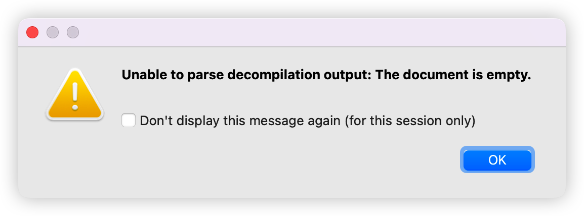 Unable to parse decompilation output: The document is empty. · Issue #70 · avast/retdec ...