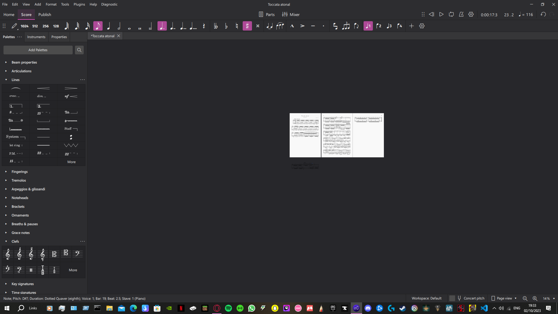 Vertical Spacing Bug · Issue 19598 · Musescoremusescore · Github