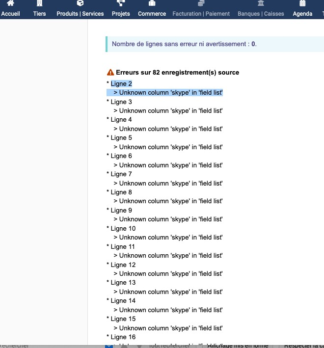 Tools Import Contacts Field Skype Does Not Exist Anymore · Issue 20161 · Dolibarr