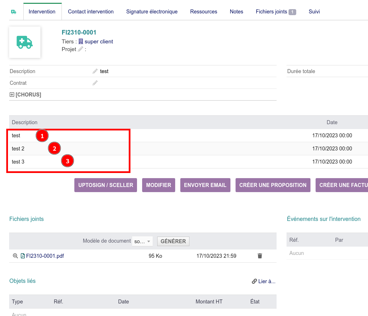 Interventions with multilines -> display like if it was duplicate interventions and bug · Issue ...