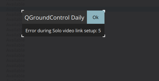 3DR Solo video not detected message is diaplyed four times. · Issue ...