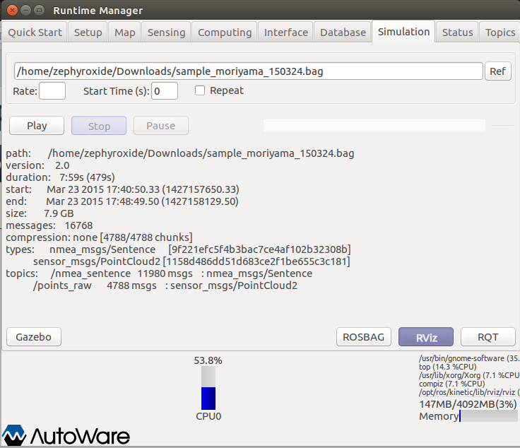 Video in ROSBAG data of Moriyama? · Issue #936 · autowarefoundation/autoware_ai · GitHub