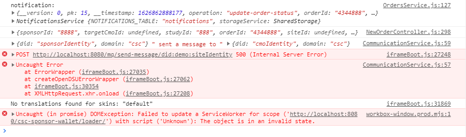 Fix Communication Service · Issue #14 · PharmaLedger-IMI/csc-workspace-main · GitHub