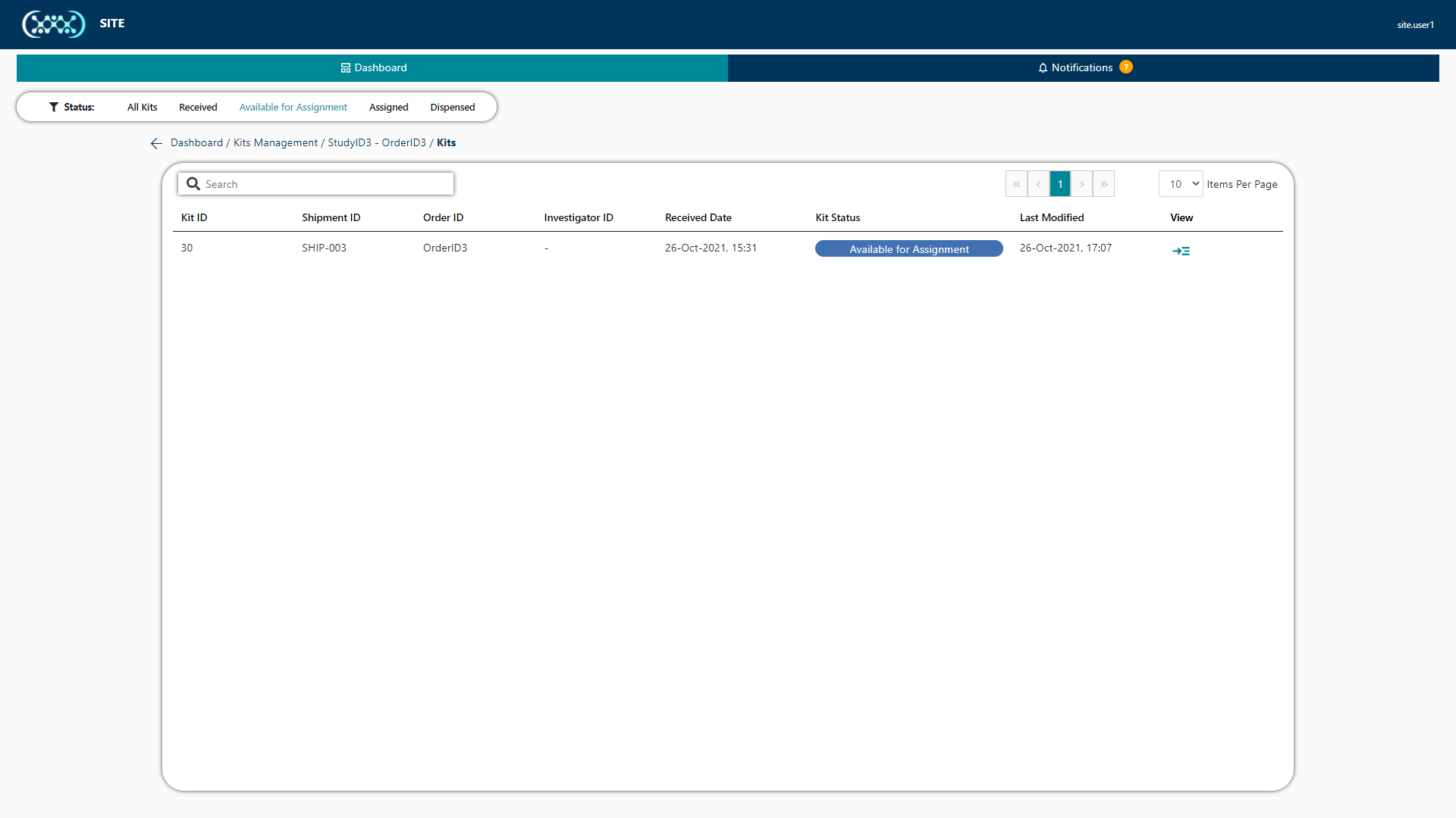 [SITE] Implement filtering by kits status · Issue #476 · PharmaLedger-IMI/csc-workspace-main ...