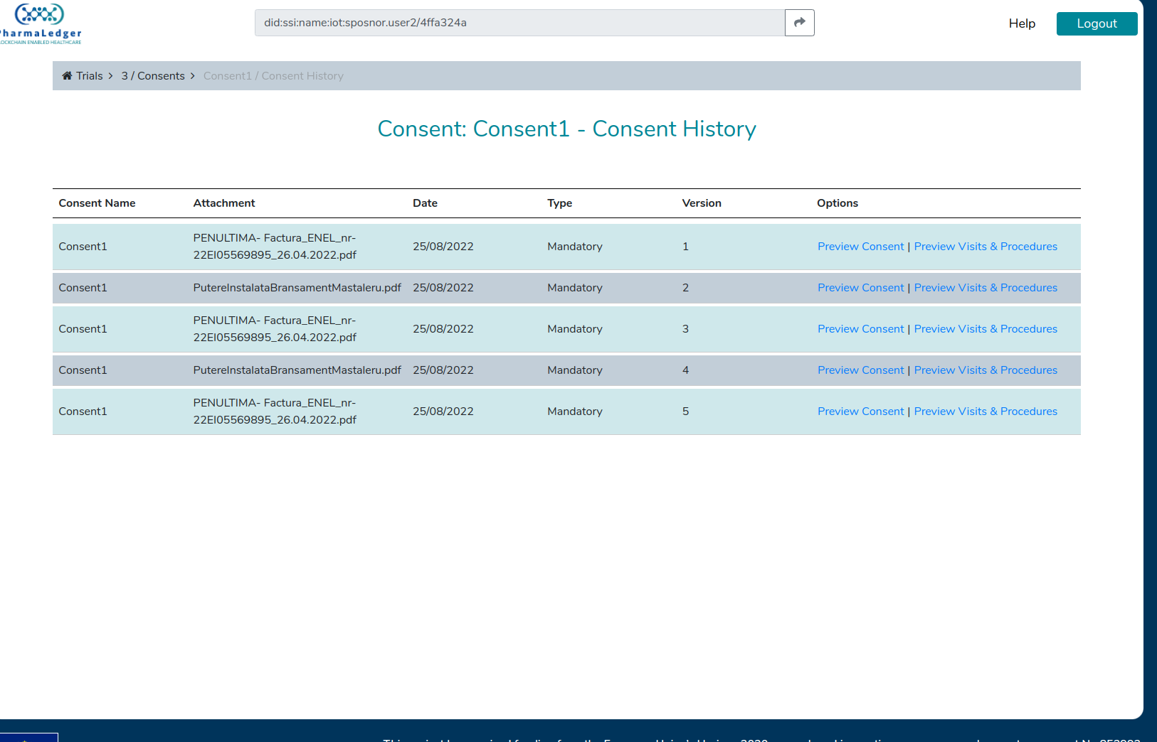 Wrong history version presented · Issue #422 · PharmaLedger-IMI/eco-iot-pmed-workspace · GitHub