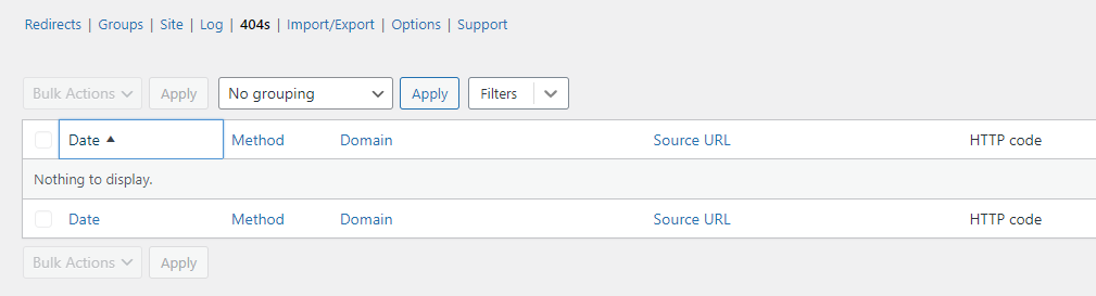 Problems deleting 404s and Log entries · Issue #3343 · johngodley/redirection · GitHub