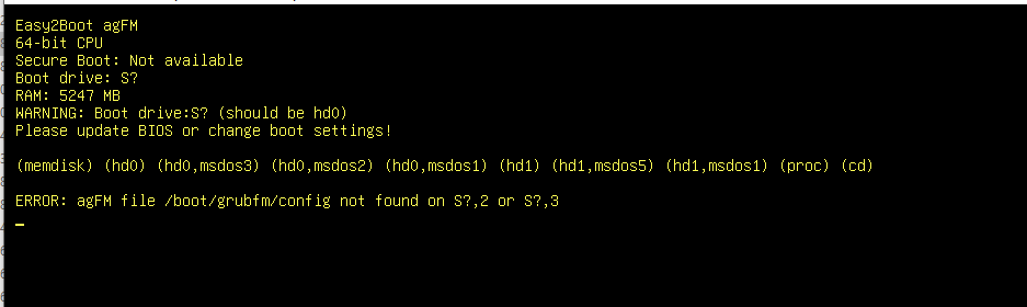 grubfm.iso now boots to grub2 console - no menu · Issue #292 · a1ive/grub2-filemanager · GitHub