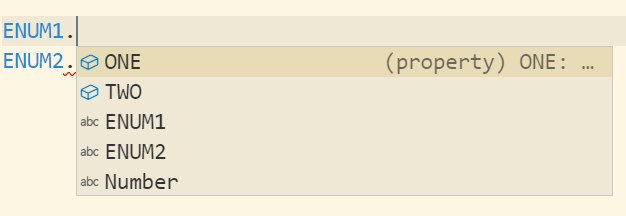 Js Incorrect Enum Hints And Member Dropdown When `enum` On A New Line · Issue 94387 1179