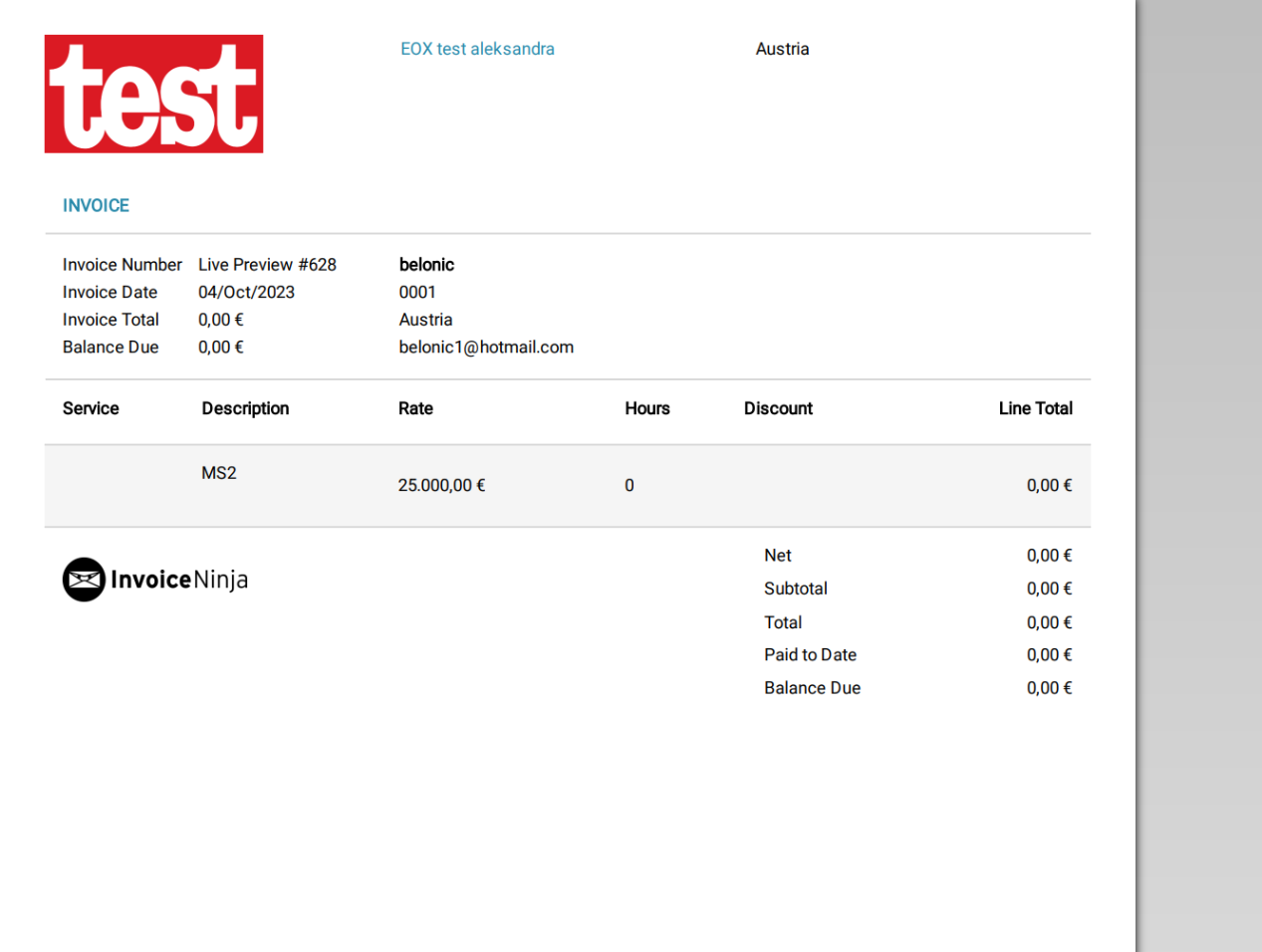 Customization Of Column Names In Tasks And When Converting A Tasks Into An Invoice · Issue 8852 