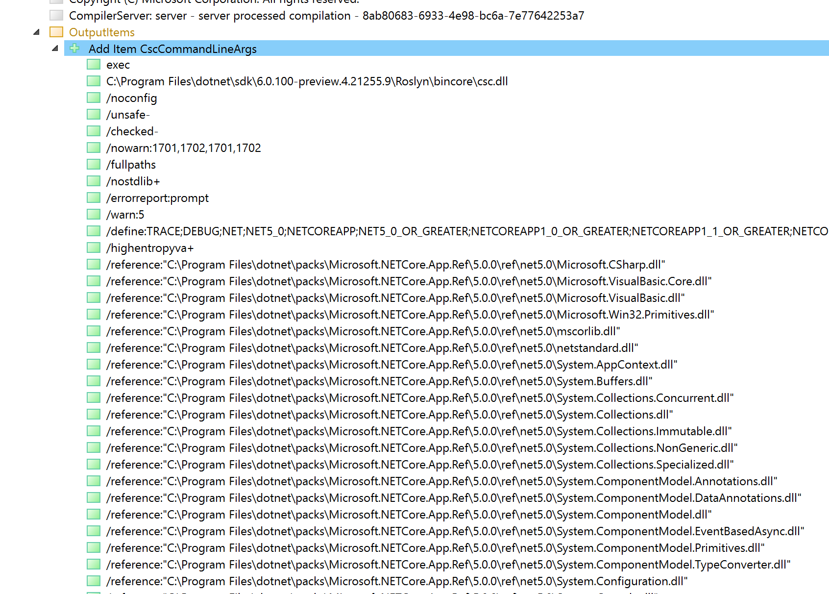 Csc task does not initialize CommandLineArgs with assembly references · Issue #53920 · dotnet ...