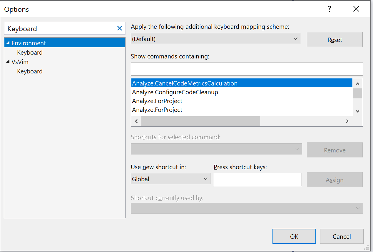 How can I get the all actions|command list with vsvim ? · Issue #2928 · VsVim/VsVim · GitHub