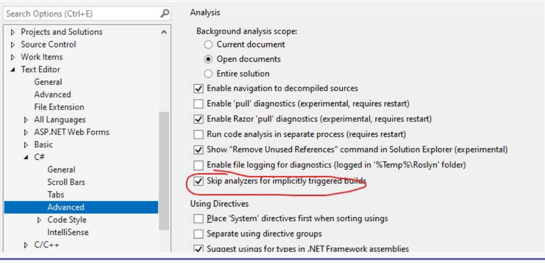 When a C# compiler unit-test is executed after a compiler change in ...