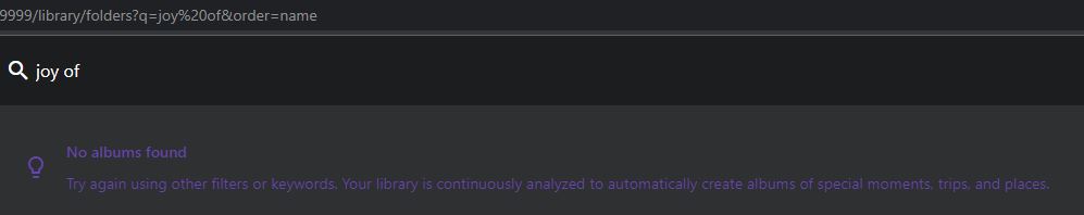 Folders: Find all matching albums, even if a query contains spaces ...
