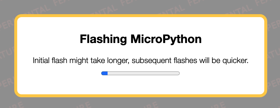 Flashing Explain To User That First Flash Takes A Longer Time · Issue 254 · Microbit