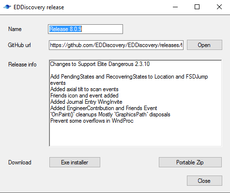 ED Discovery not downloading/updating. · Issue #1109 · EDDiscovery ...