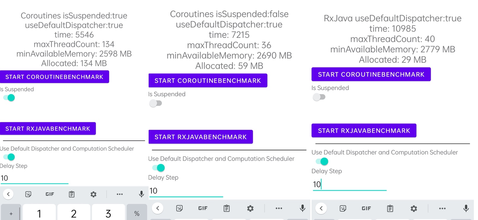 GitHub - soniccat/CoroutineRxJavaBenchmark: Benchmarks to see the difference in resource ...