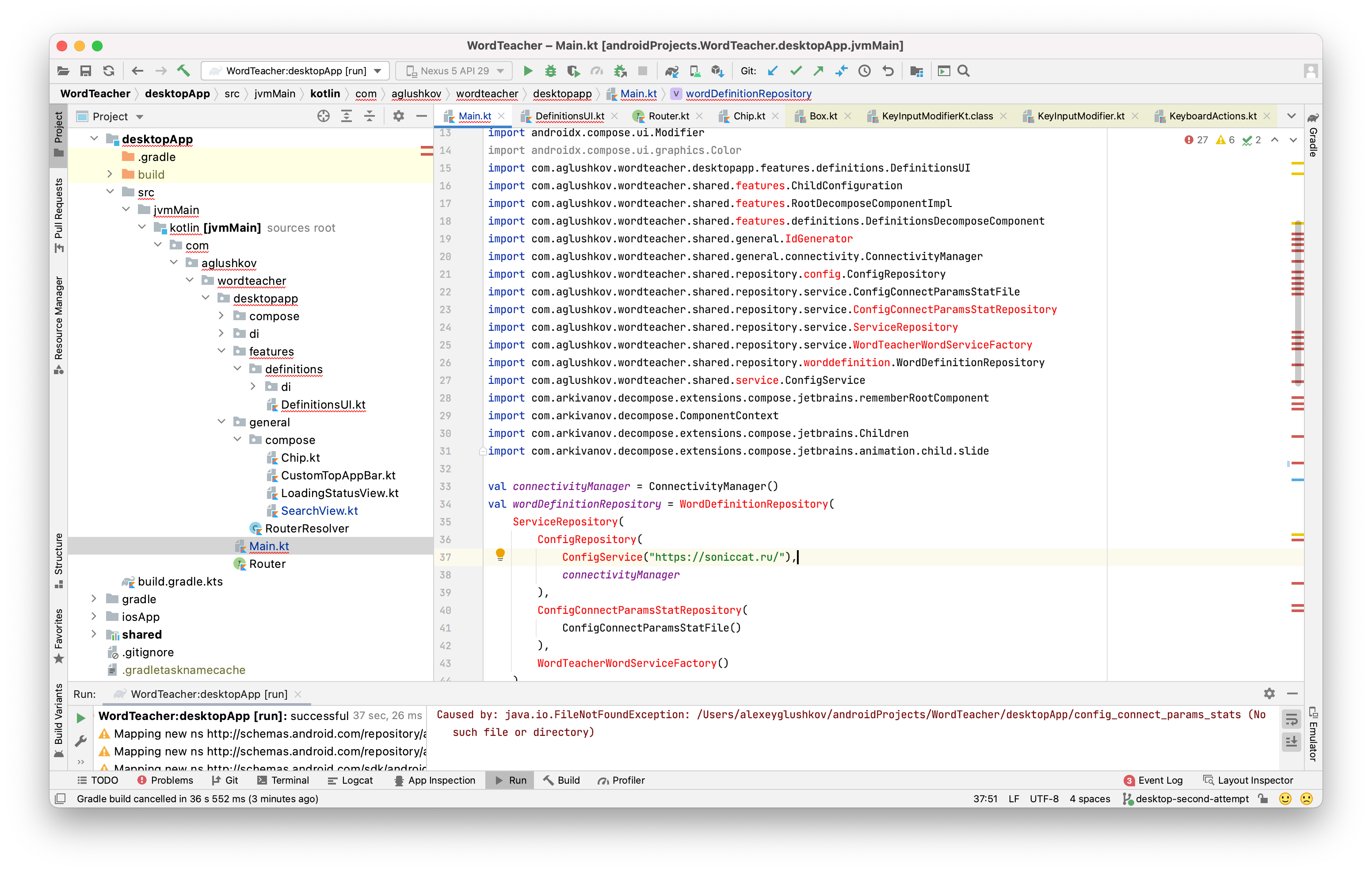 Shared multiplatform code isn't highlighted in compose-jb app · Issue ...