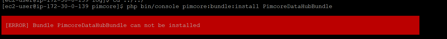 [ERROR] Bundle PimcoreDataHubBundle can not be installed · Issue #9584 · pimcore/pimcore · GitHub