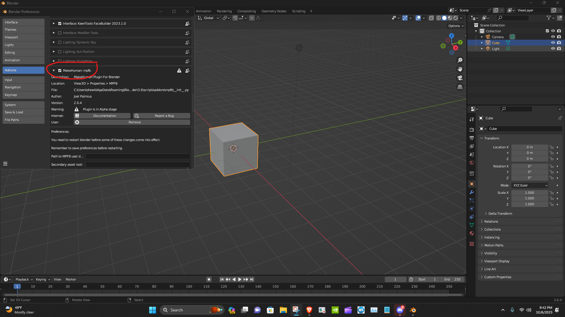 A plugin issue · Issue #146 · makehumancommunity/mpfb2 · GitHub