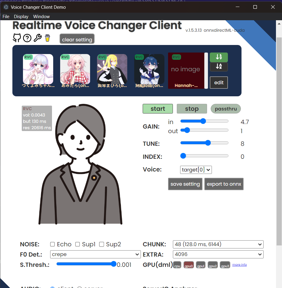 [ISSUE]: RES is crazy high · Issue #931 · w-okada/voice-changer · GitHub