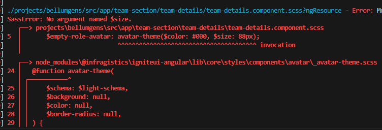 Avatar Theme Doesnt Build After Update To 16 · Issue 13017 · Igniteuiigniteui Angular · Github 