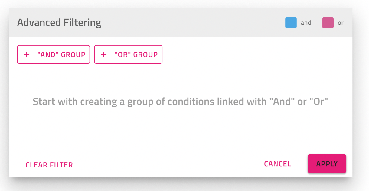 Igx Grid Advanced Filtering Dialog Action Buttons Marginspaddings Do Not Match The Design