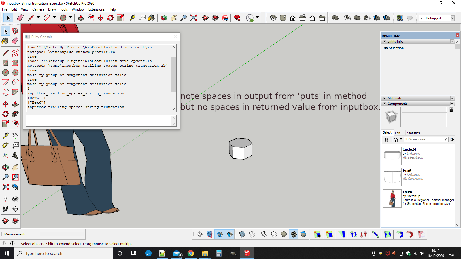 Inputbox Returns String With Trailing Spaces Truncated · Issue 588 · Sketchupapi Issue Tracker