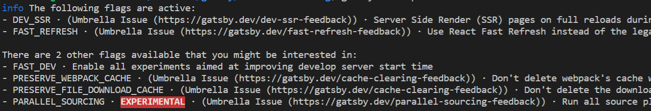 Flag feedback links 404 · Issue #29151 · gatsbyjs/gatsby · GitHub