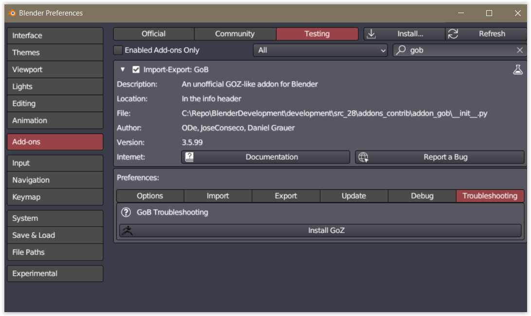Export from zbrush to blender is not working · Issue #406 · JoseConseco/GoB · GitHub