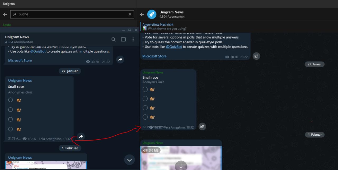 BubbleMessage UI glitch: text hiding other text · Issue #1573 · UnigramDev/Unigram · GitHub