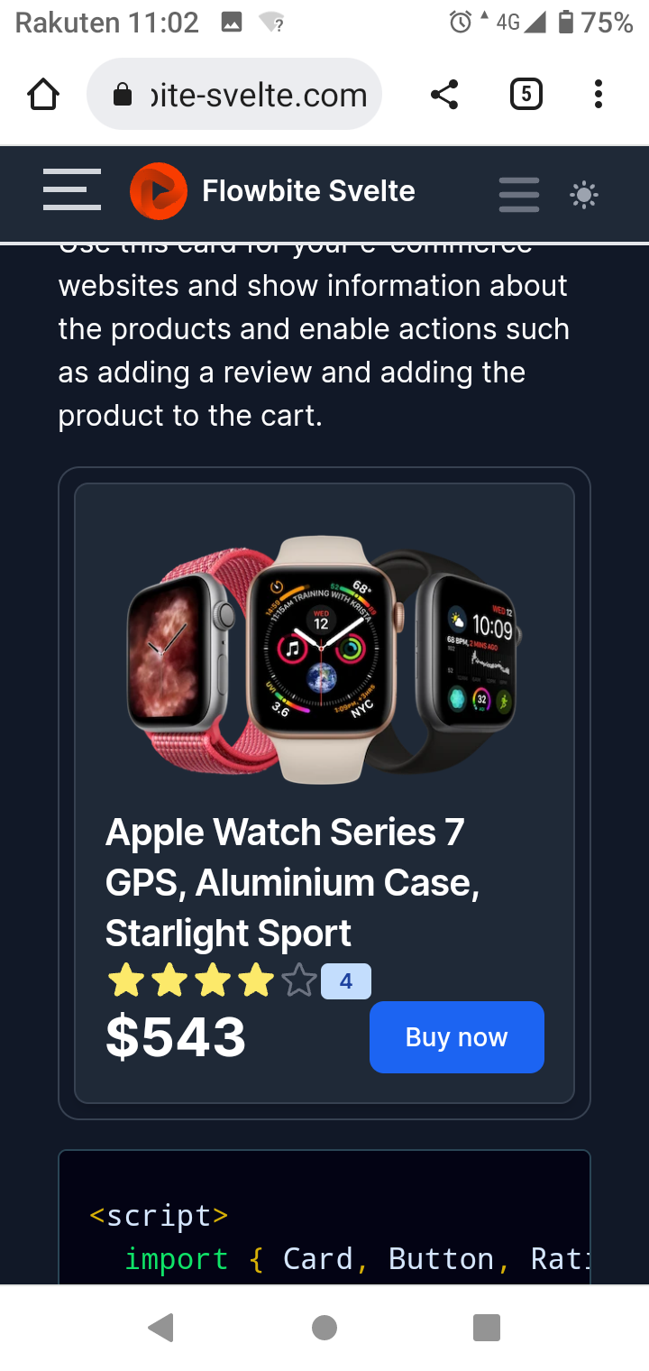 Card with list breaks on mobile · Issue #357 · themesberg/flowbite-svelte · GitHub