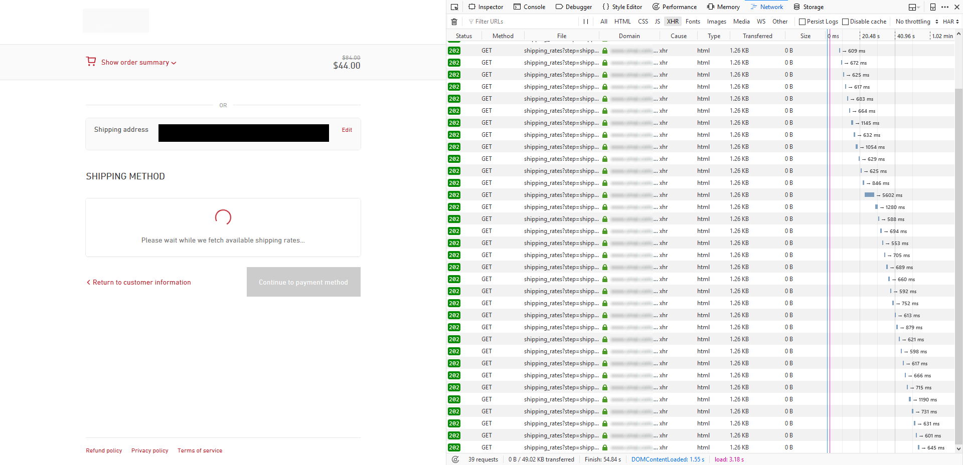 Abadoned Checkouts never receive returned rates from Shopify. · Issue ...