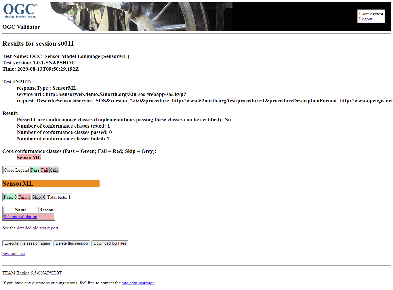 HTML report is not filled correctly · Issue #11 · opengeospatial/ets-sensorml10 · GitHub