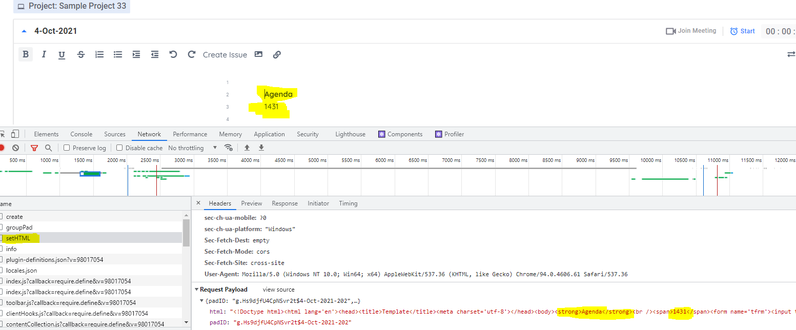Issue using setHTML · Issue #5218 · ether/etherpad-lite · GitHub