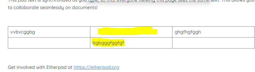 Add table into pad · Issue #5301 · ether/etherpad-lite · GitHub