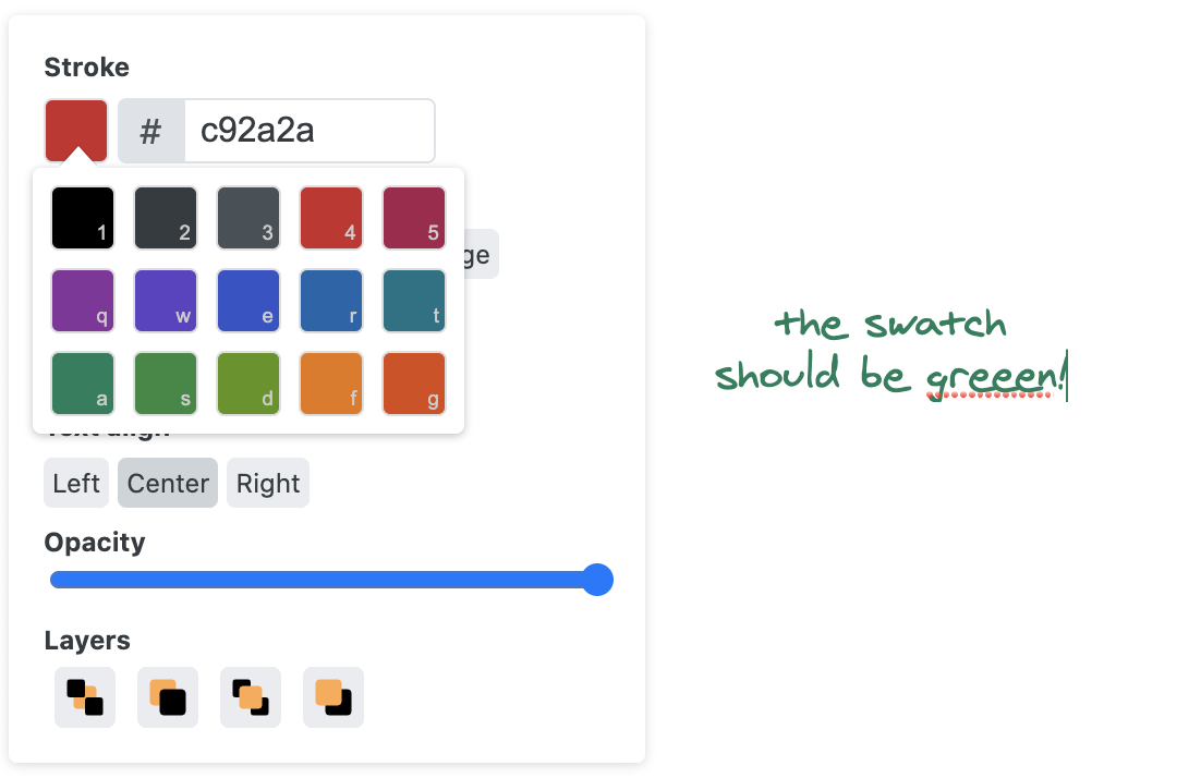 Choosing color before entering text content looks broken · Issue #1897 ...