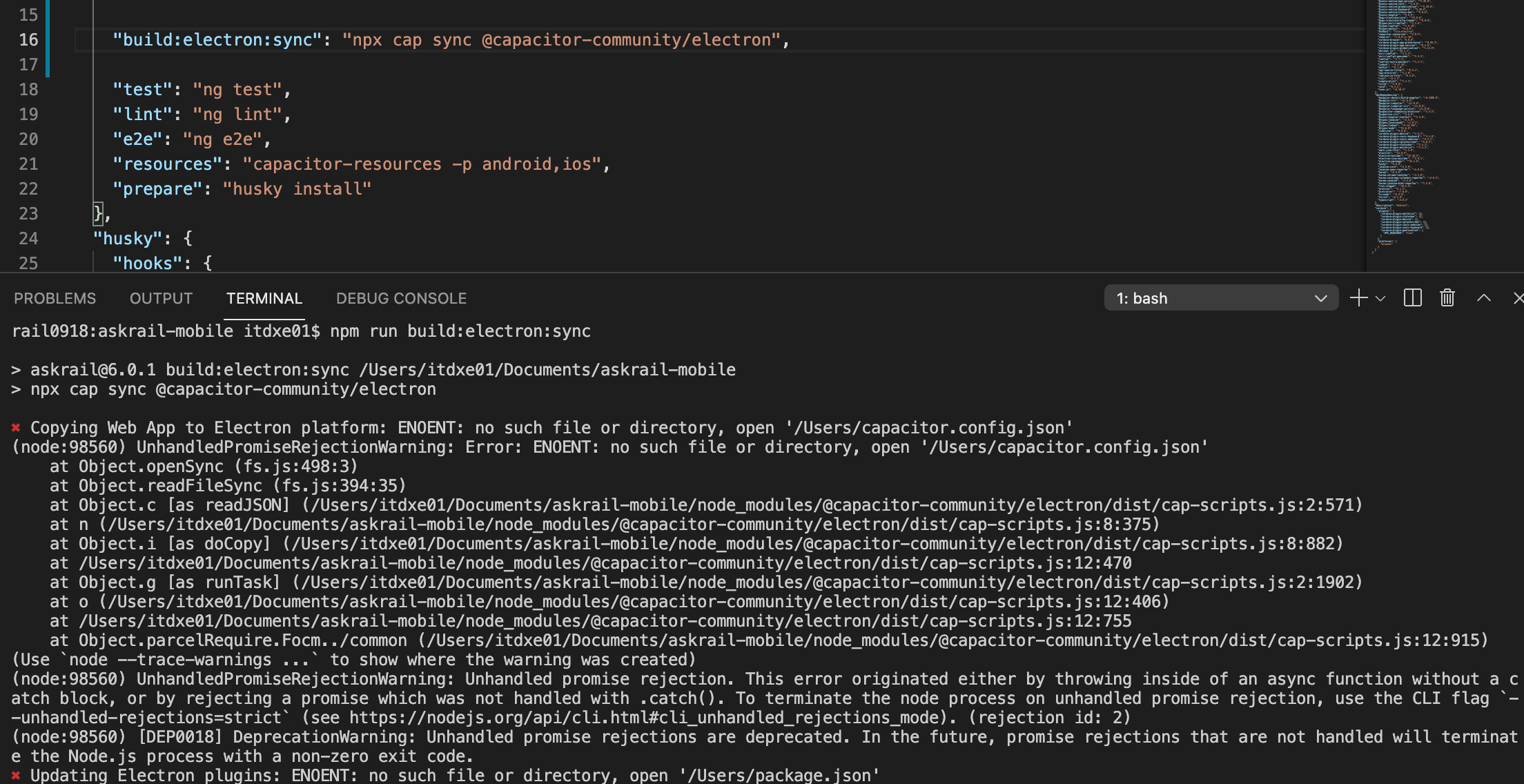 Running Platform Sync from `npm run` causes build Failure · Issue #112 ...