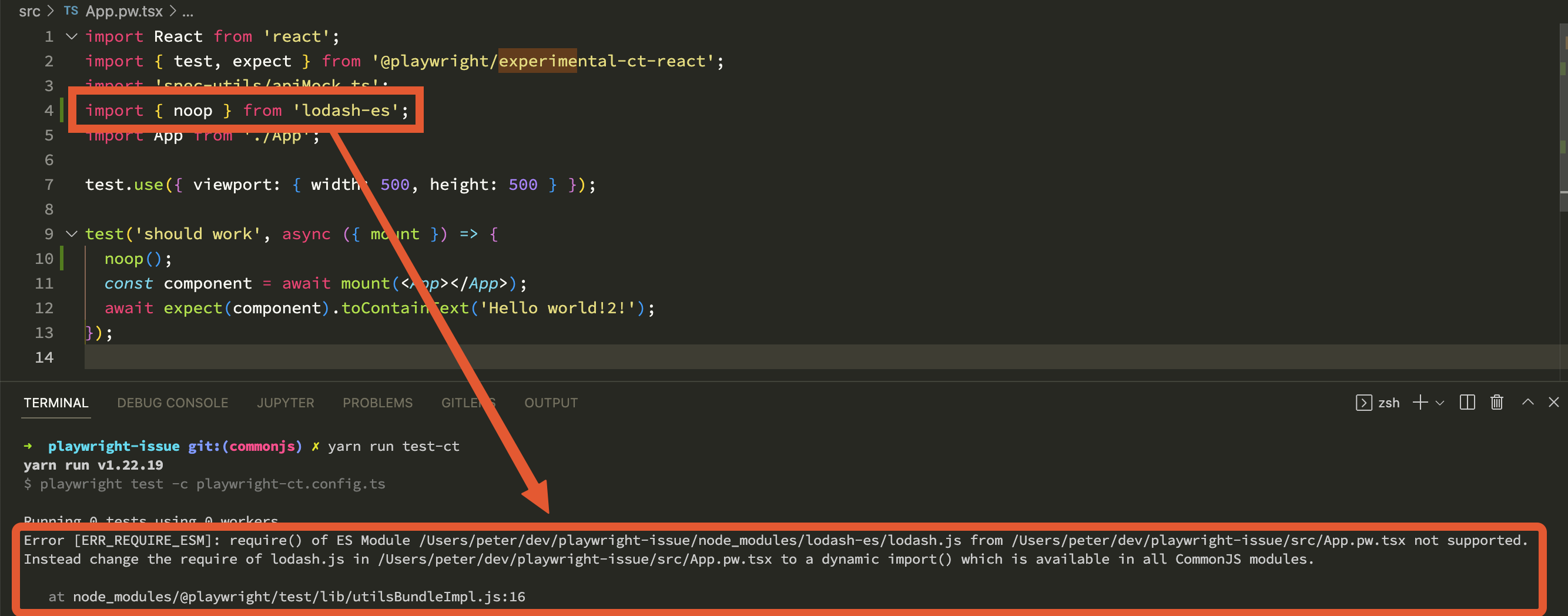 Bug Cant Use Component Testing In Existing Project · Issue 17804 · Microsoftplaywright · Github
