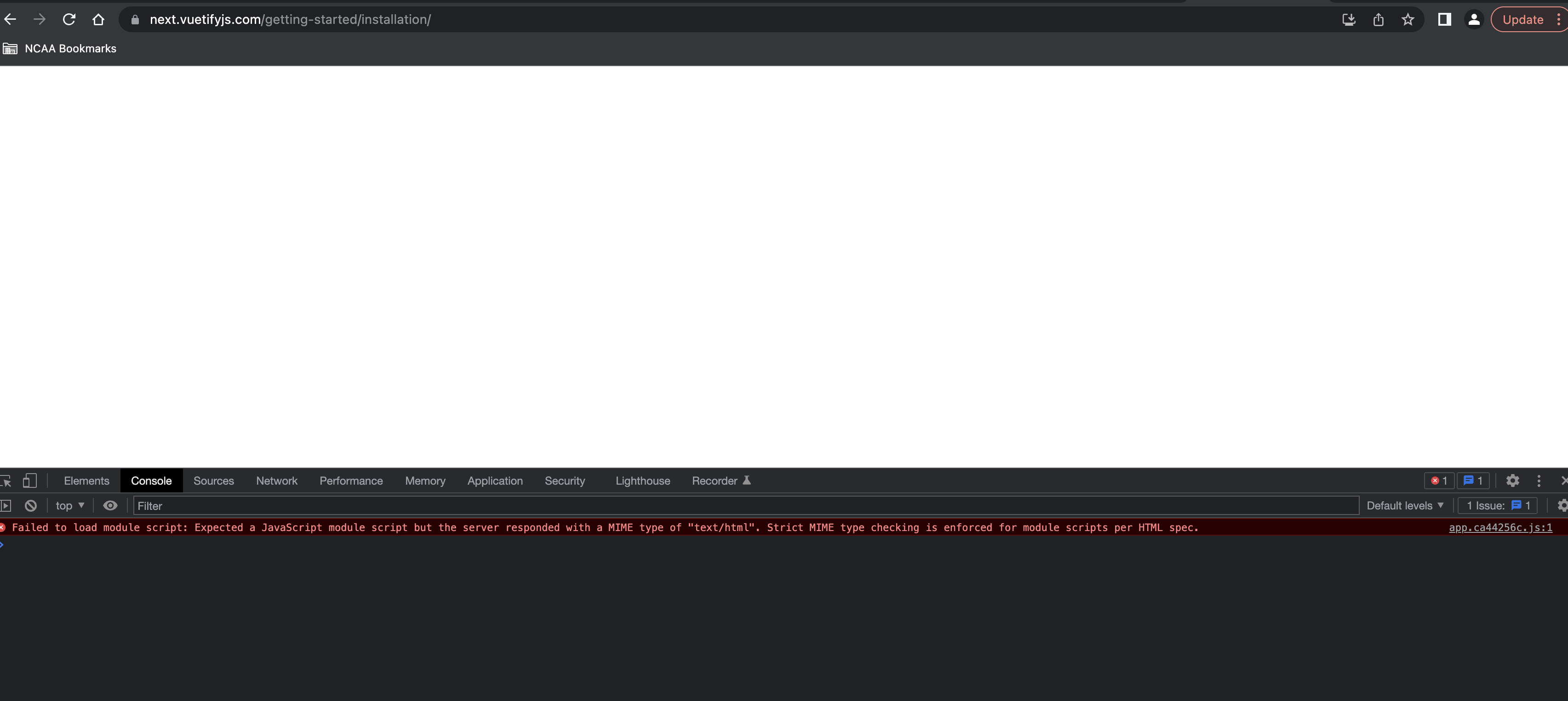 [documentation] The Website Is Blank · Issue 16609 · Vuetifyjs